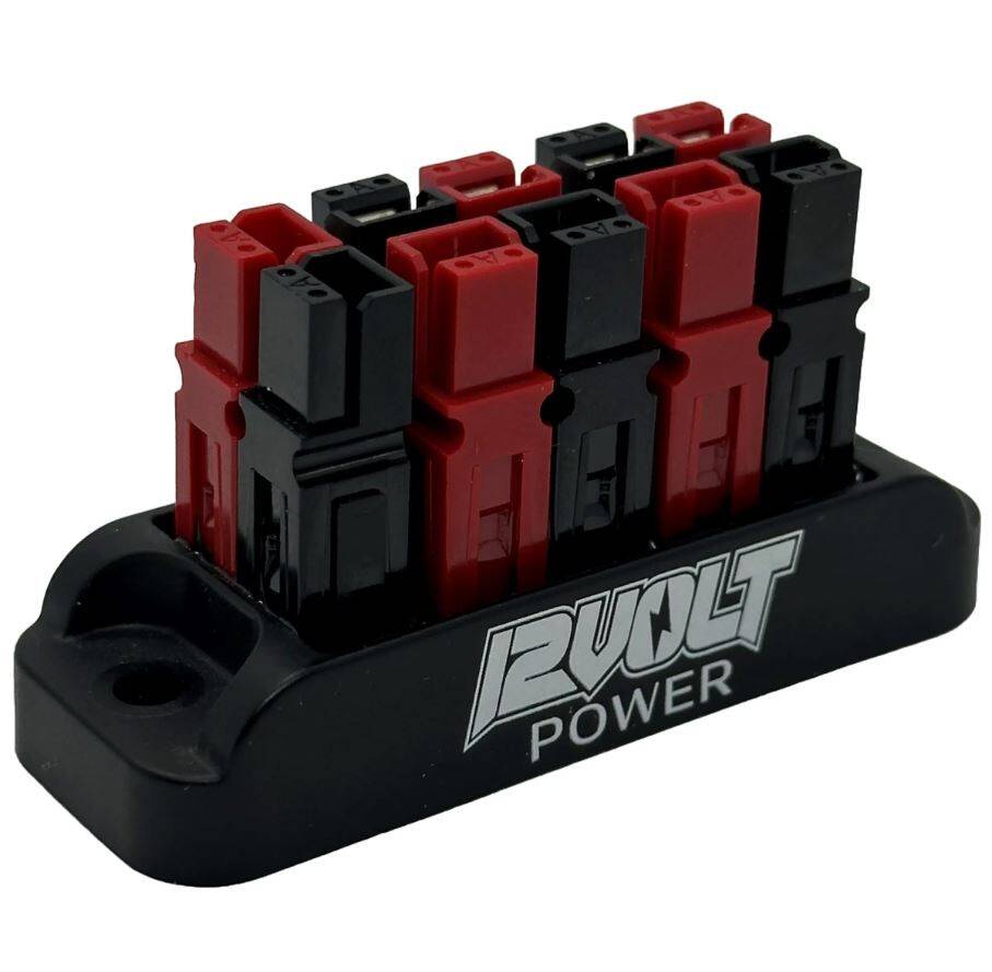12Volt Power Powerpole distribution Block with 5 ports - Radioworld