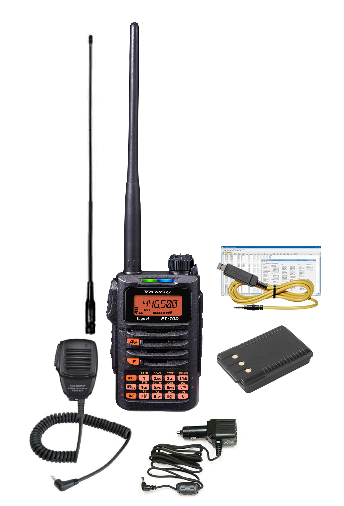 Yaesu FT-70D Handheld Transceiver Ultra Bundle - Radioworld